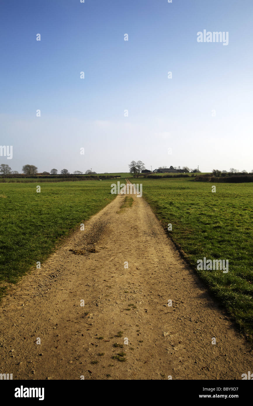 a footpath in the countryside Stock Photo - Alamy