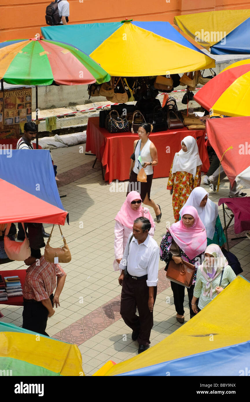 Cultures of Malaysia: people of various ethnicities at a market in the ...