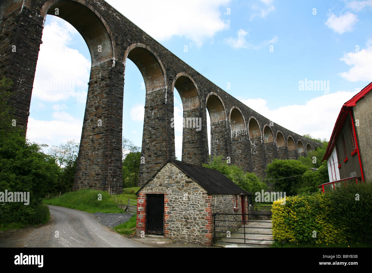 Cynghordy Viaduct on the Heart of Wales Line near the small town of ...