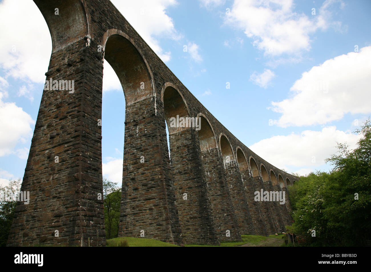 Cynghordy Viaduct on the Heart of Wales Line near the small town of ...