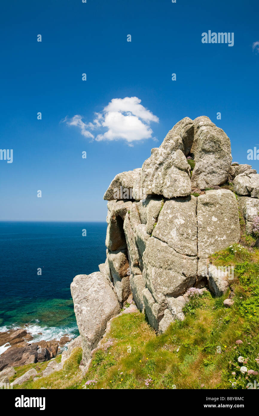 Cornish coastal scenery near Cape Cornwall UK Stock Photo - Alamy