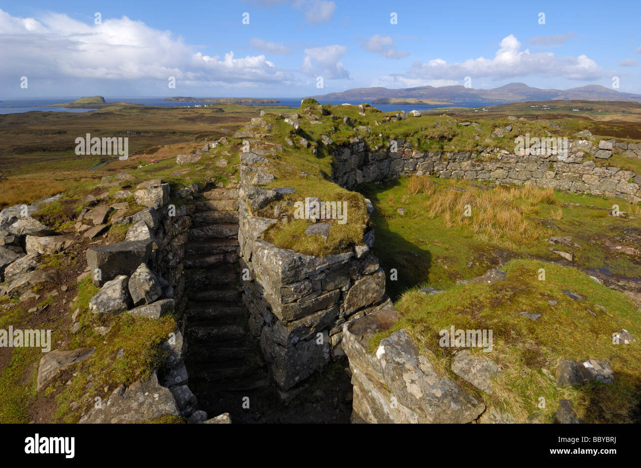 Ancient Iron Age Broch of Dun Beag, Struan, Isle of Skye, Scotland ...