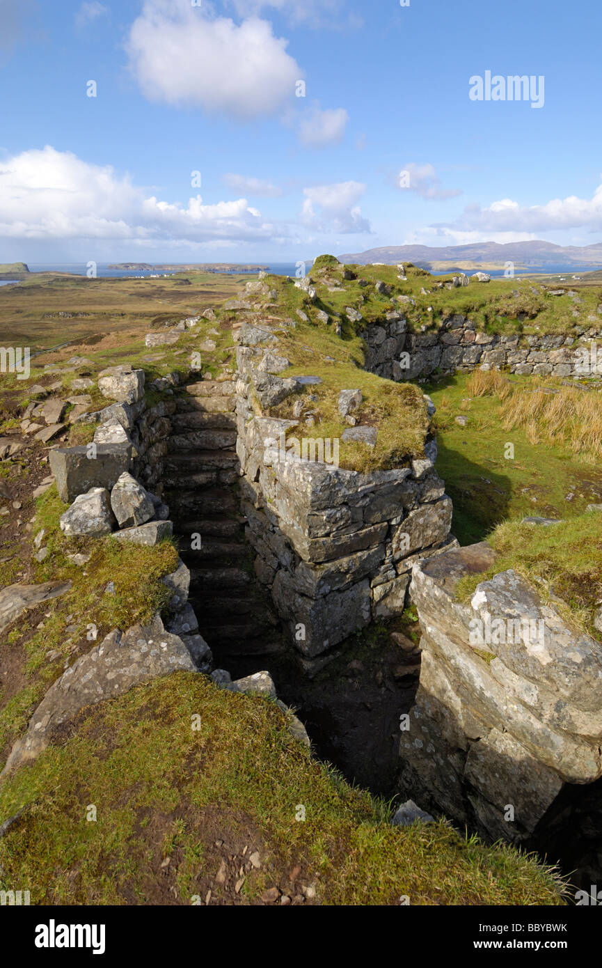 Ancient Iron Age Broch of Dun Beag, Struan, Isle of Skye, Scotland ...