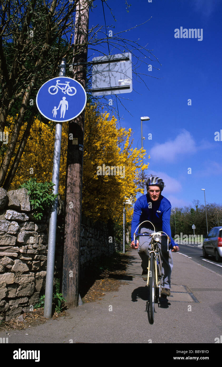 English village lane cyclist hi-res stock photography and images - Alamy