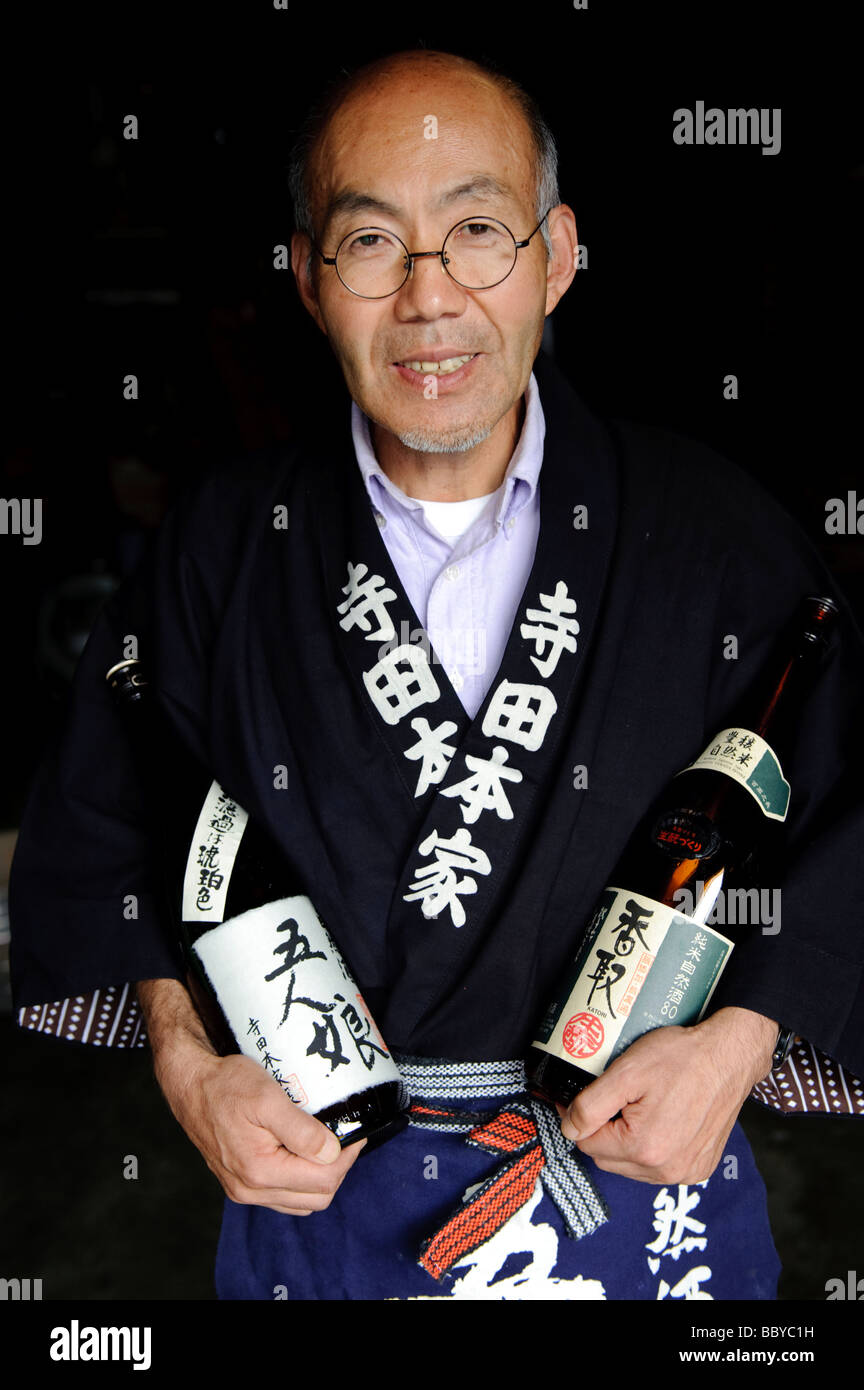 Keisuke Terada CEO of Terada Honke sake brewery, Kozaki Chiba Prefecture Japan, June 15 2009 ...