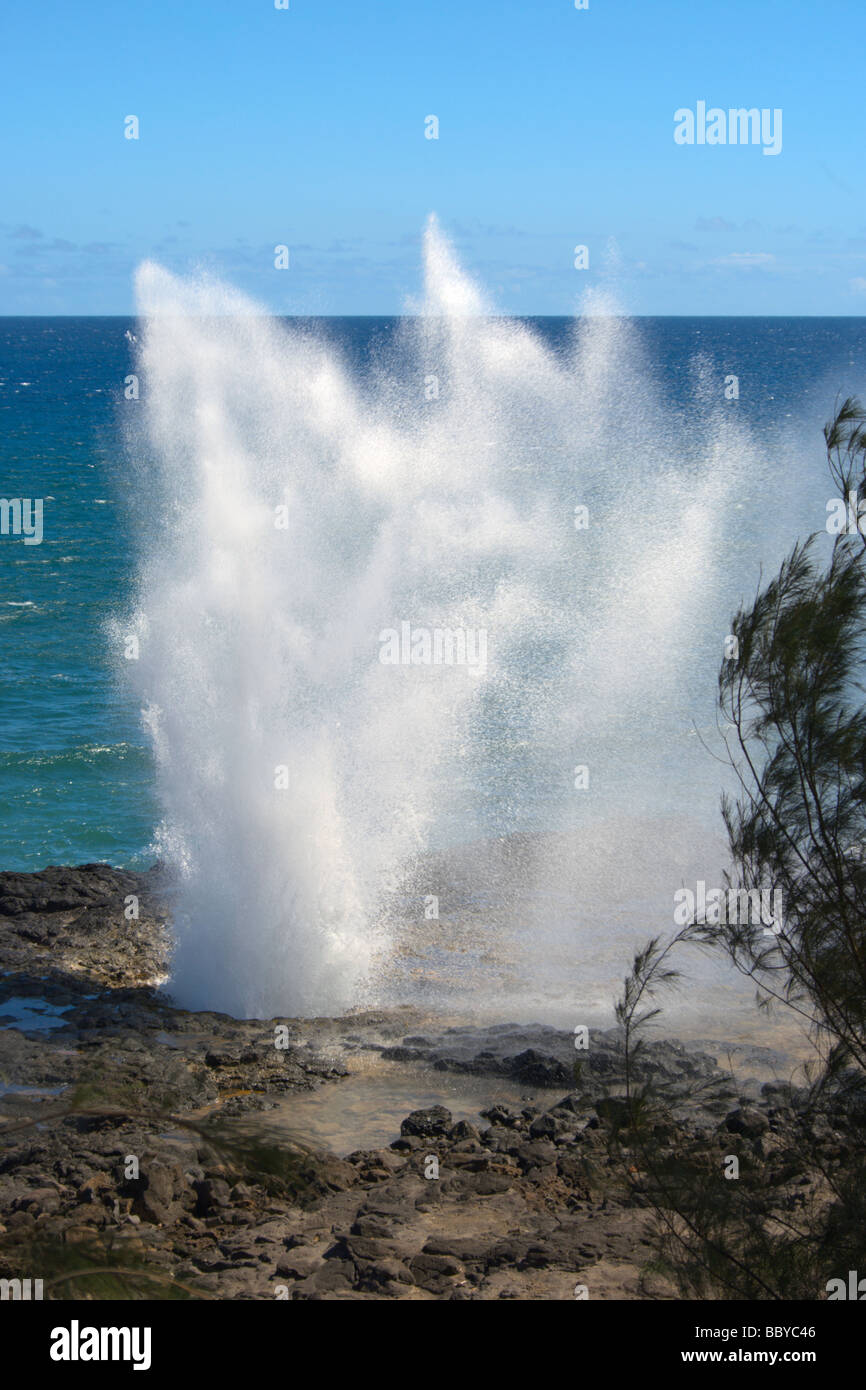 Kauai spouting horn hi-res stock photography and images - Alamy