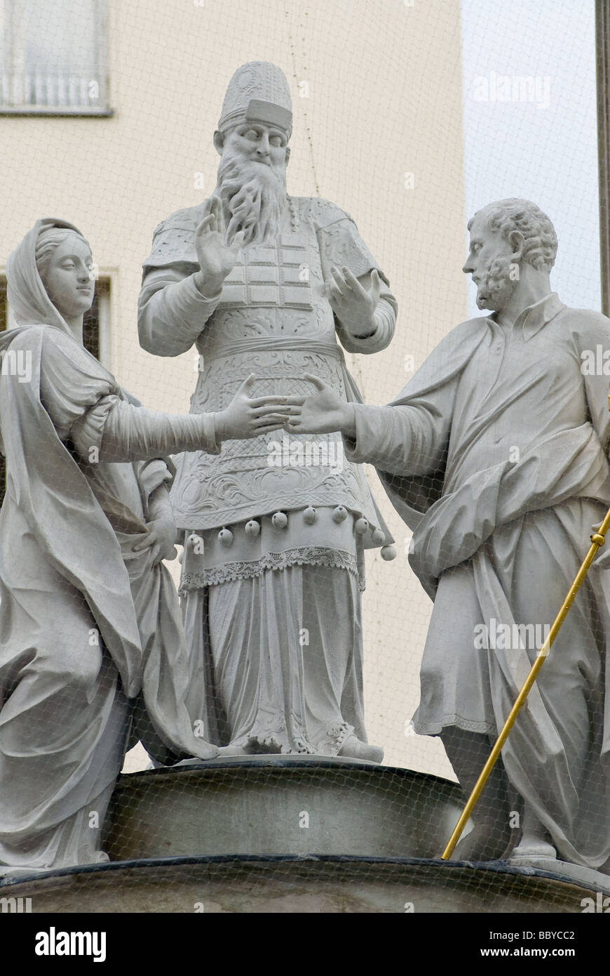the famous monument showing the espousal of mary and joseph located in ...