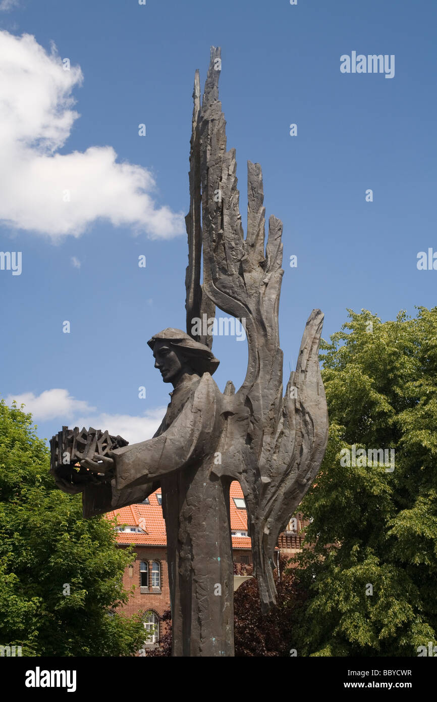 Poland Szczecin Angel of Freedom Stock Photo - Alamy
