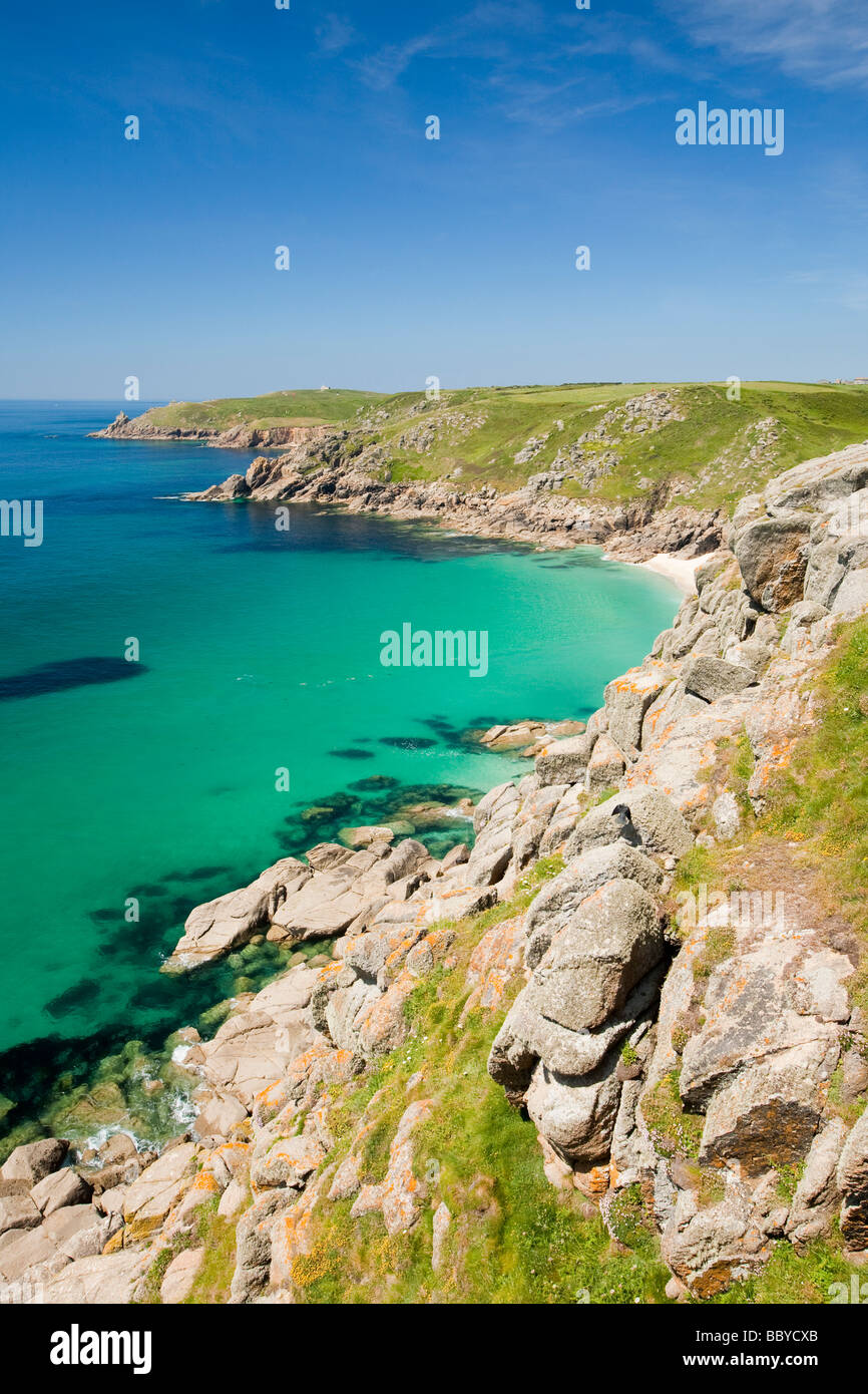 Cornish coastal scenery near Porthgwarra Cornwall UK Stock Photo - Alamy