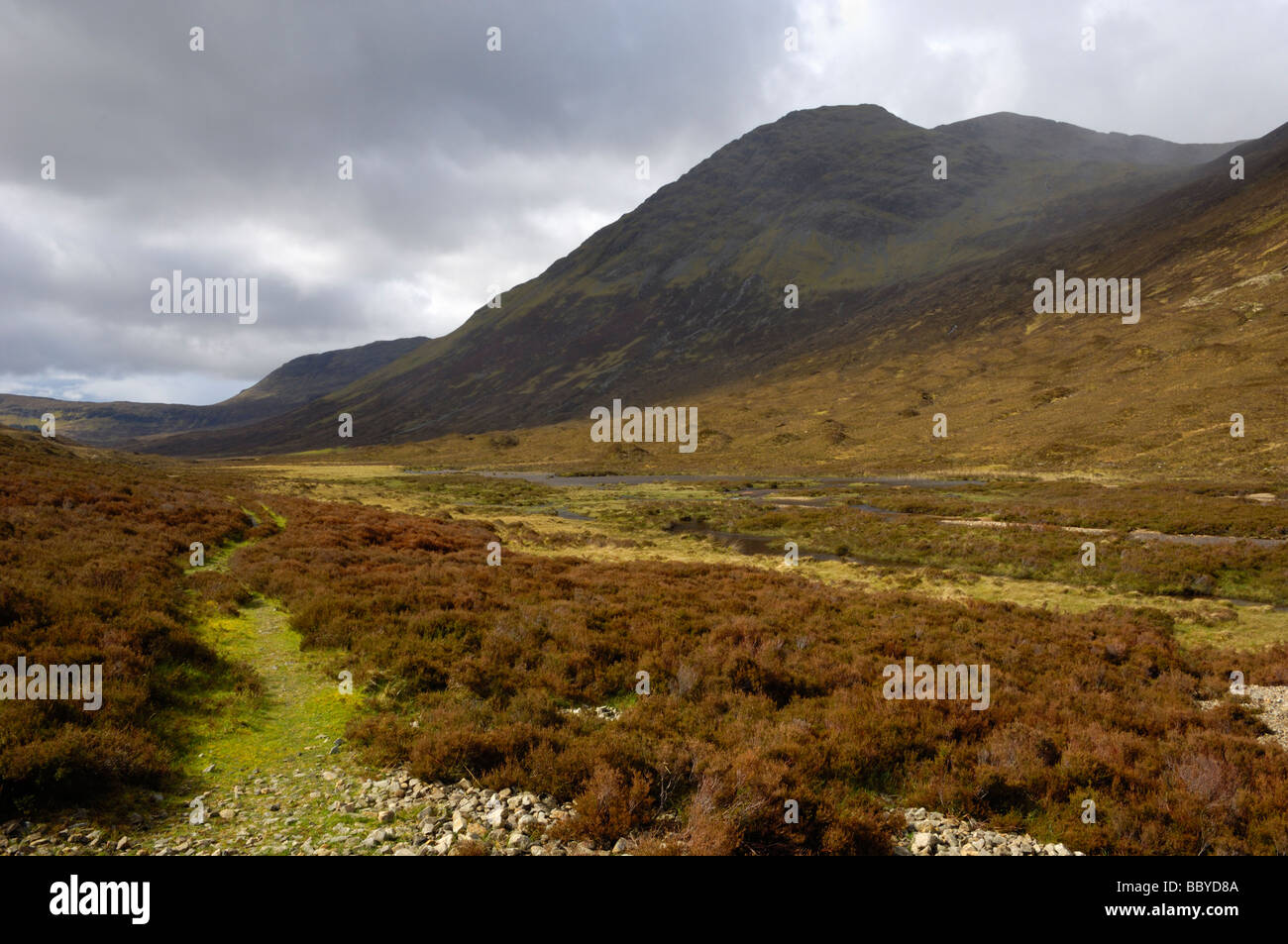 Strath Mor, valley between Loch Slapin and Loch Ainort, Cullin ...