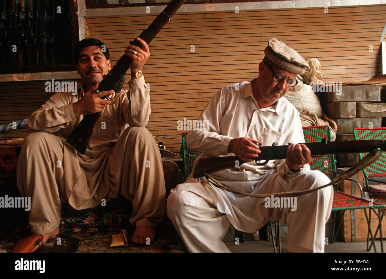 Pakistan N W Frontier Province village of Darra Adam Khel gun factory ...