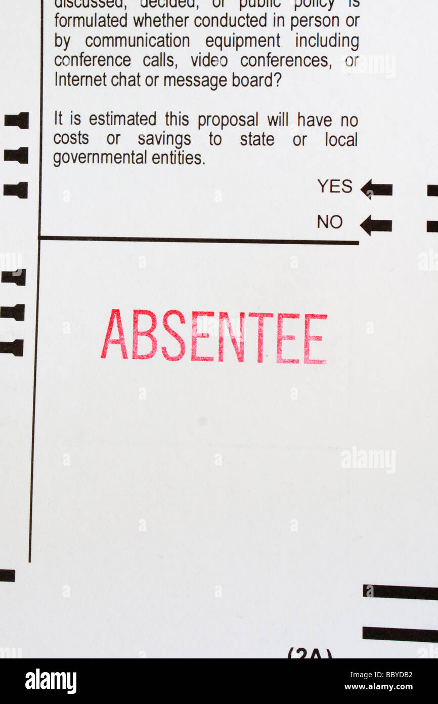 2008 election ballot hi-res stock photography and images - Alamy