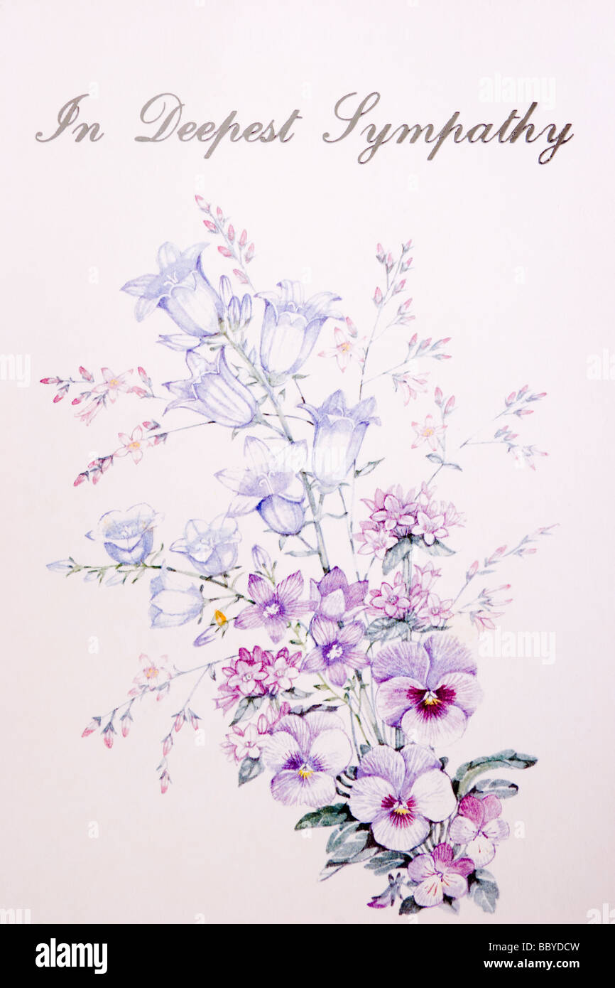 Deepest sympathy hi-res stock photography and images - Alamy