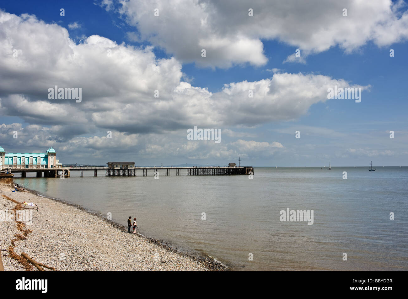 The pier and shore at Penarth in South Wales. Photo by Gordon Scammell ...