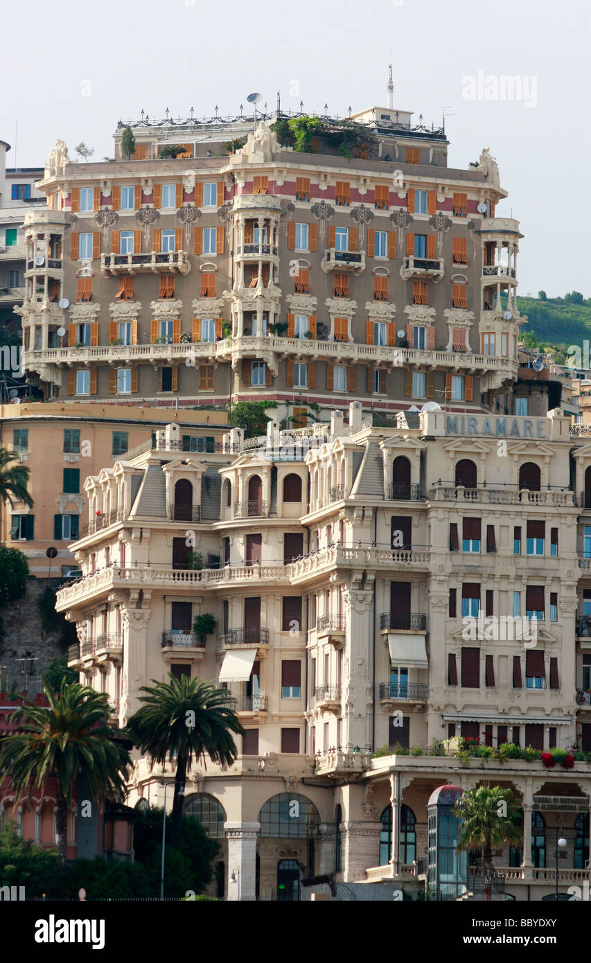 Elaborate architecture in the Italian city of Genoa relates to it's ...