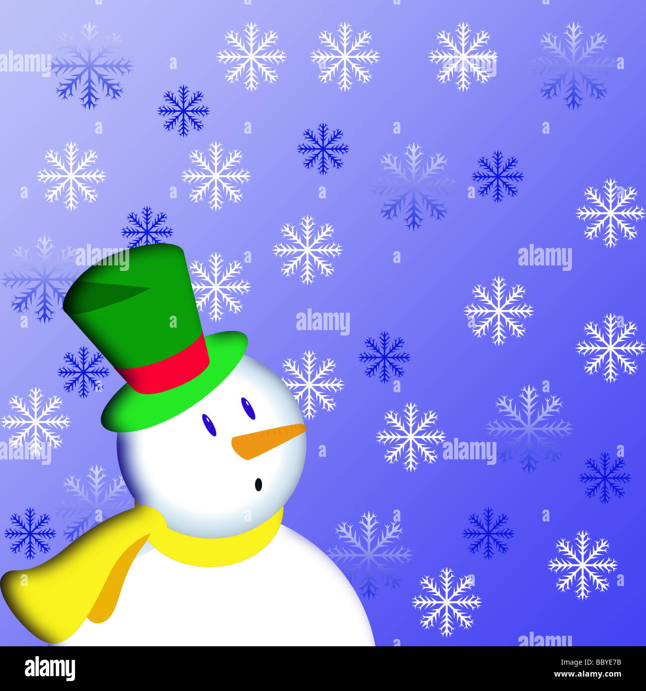 Snowman snowflakes hi-res stock photography and images - Alamy
