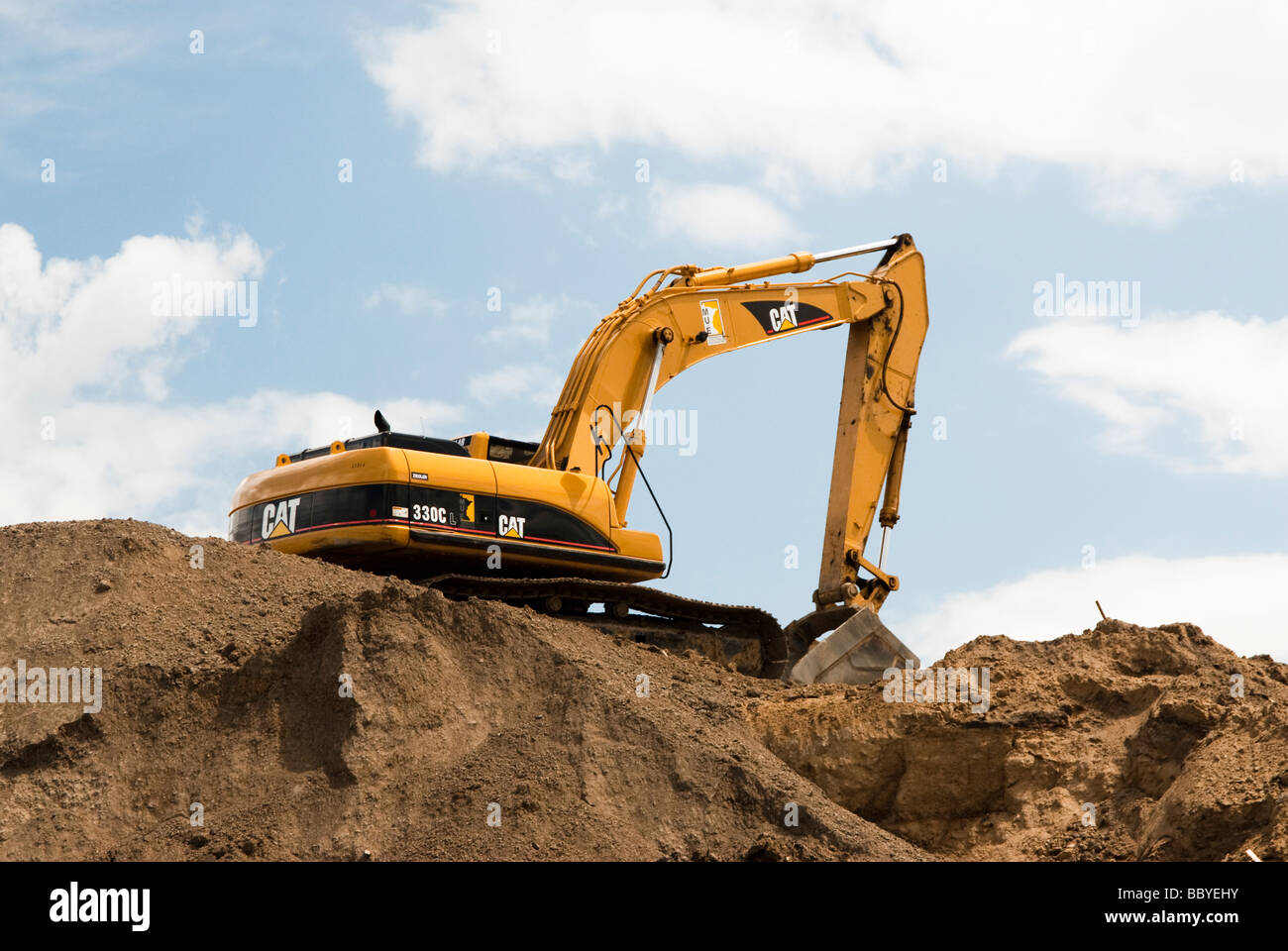 construction equipment at a construction site in Minnesota Stock Photo ...