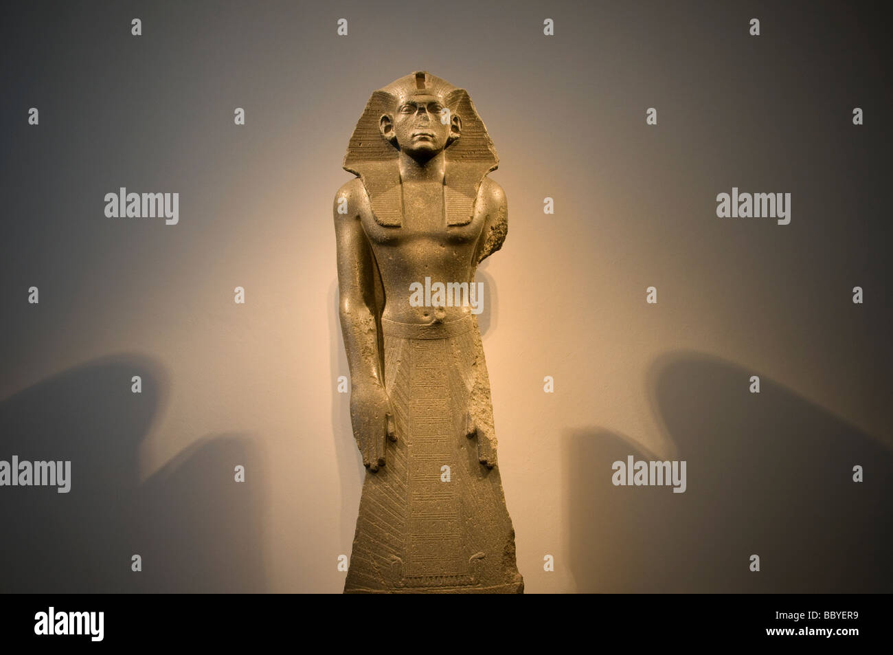Praying statue of king Amenemhet III part of Ancient Egyptian ...