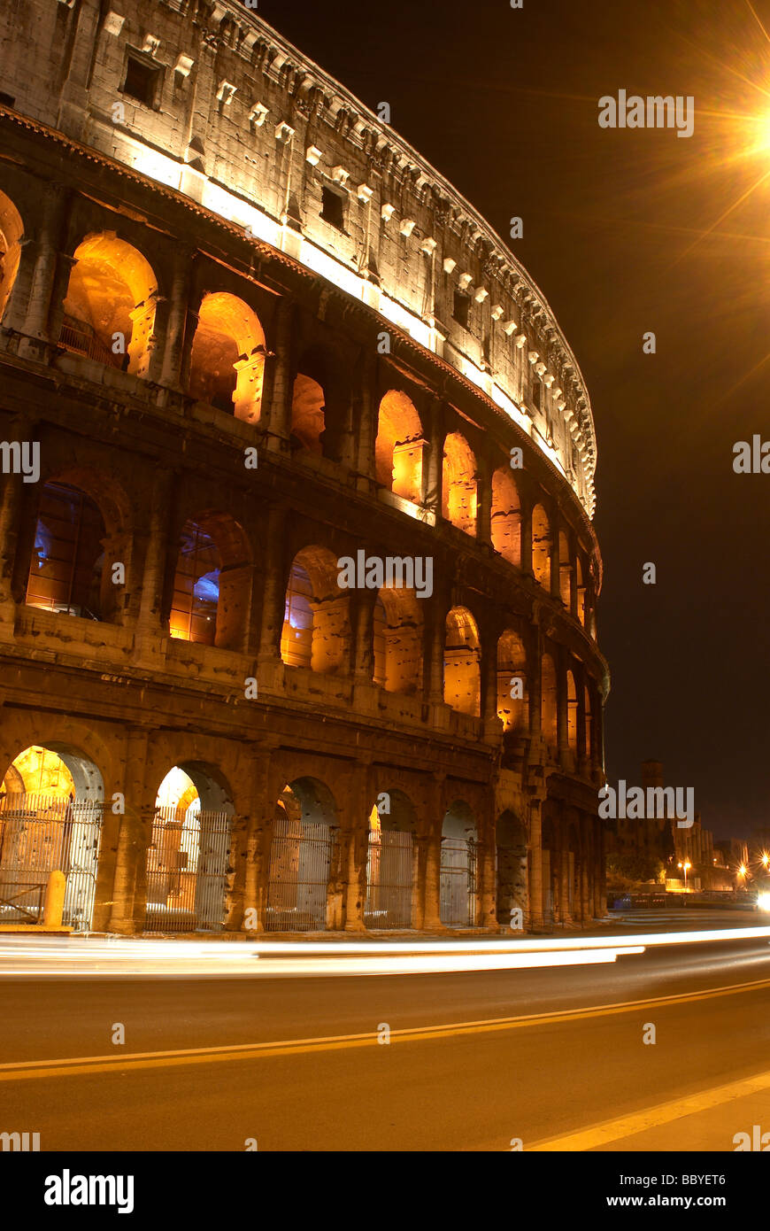Colosseum at night, Rome Stock Photo - Alamy