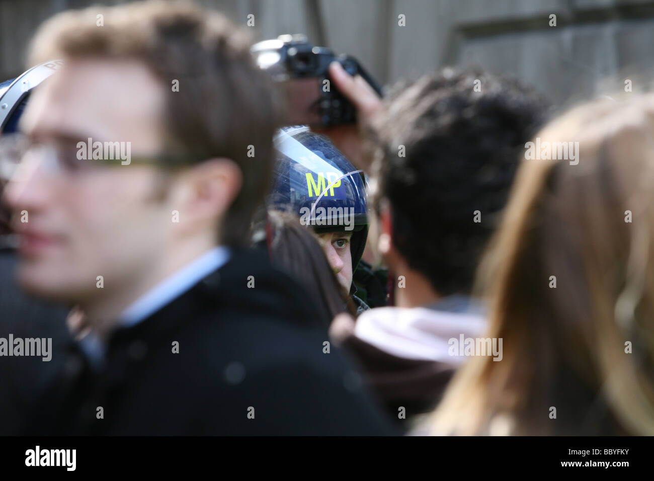 protesters during the g20 protest in london protesting against bankers ...