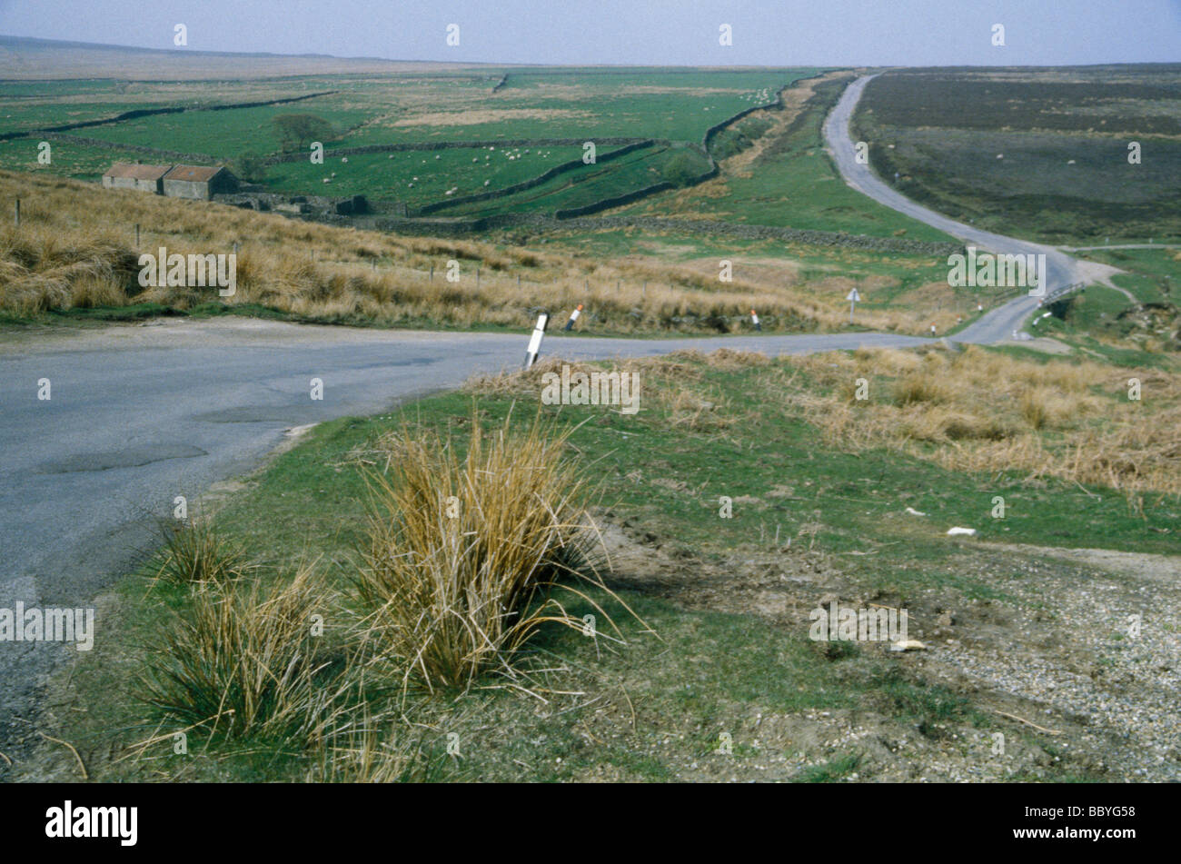 Remote Road on North Yorkshire Moors United Kingdom Stock Photo - Alamy