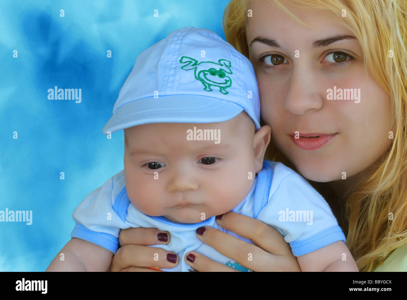 Portrait of a mother and her sweet baby Stock Photo - Alamy