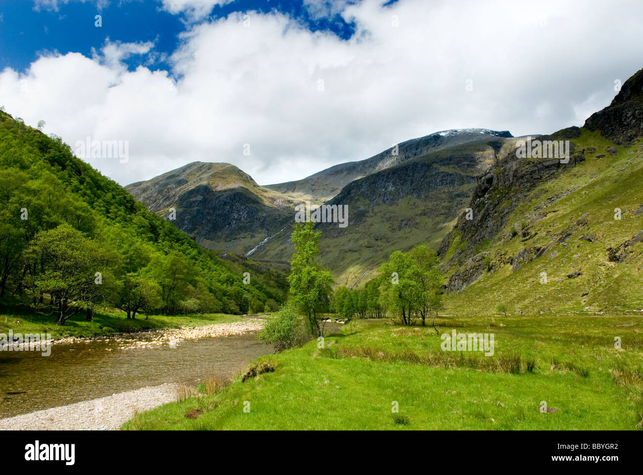 The River Nevis from Steall Meadows Glen Nevis Scotland Stock Photo - Alamy