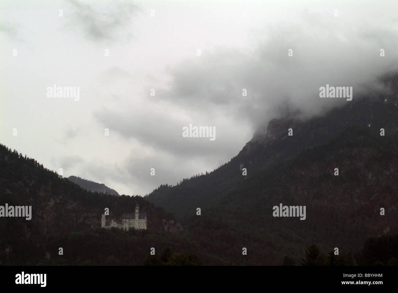 Germany Neuschwanstein Castle Fog High Resolution Stock Photography and ...
