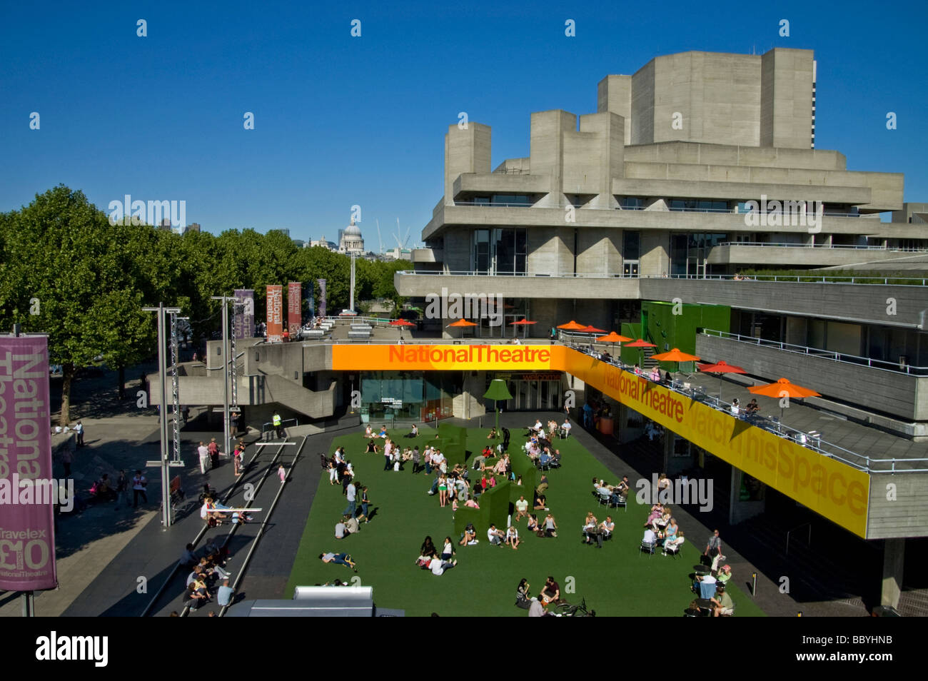 The National Theatre complex. The Southbank London Stock Photo - Alamy