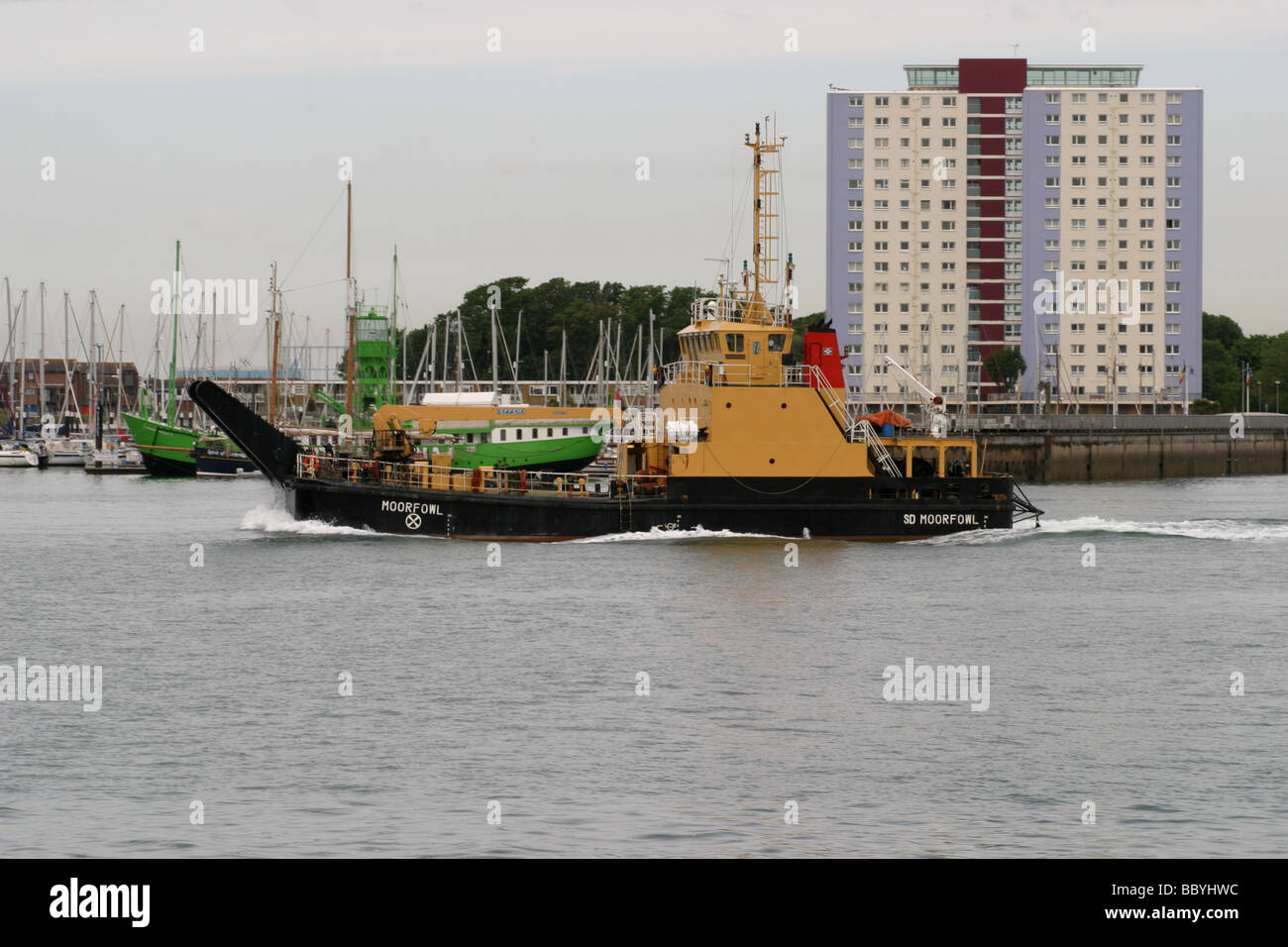 Portsmouth Hampshire UK RMAS Moorfowl Stock Photo - Alamy