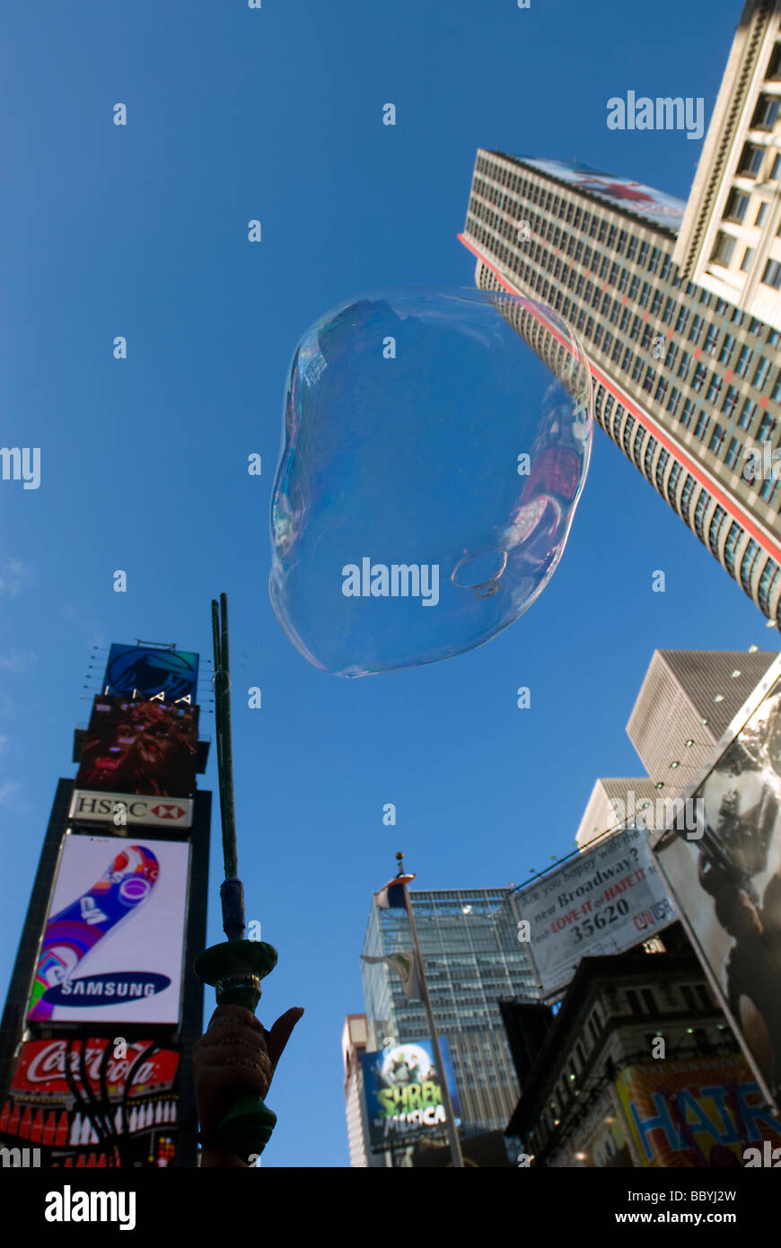 Hundreds of people gather in Times Square in New York to launch ...