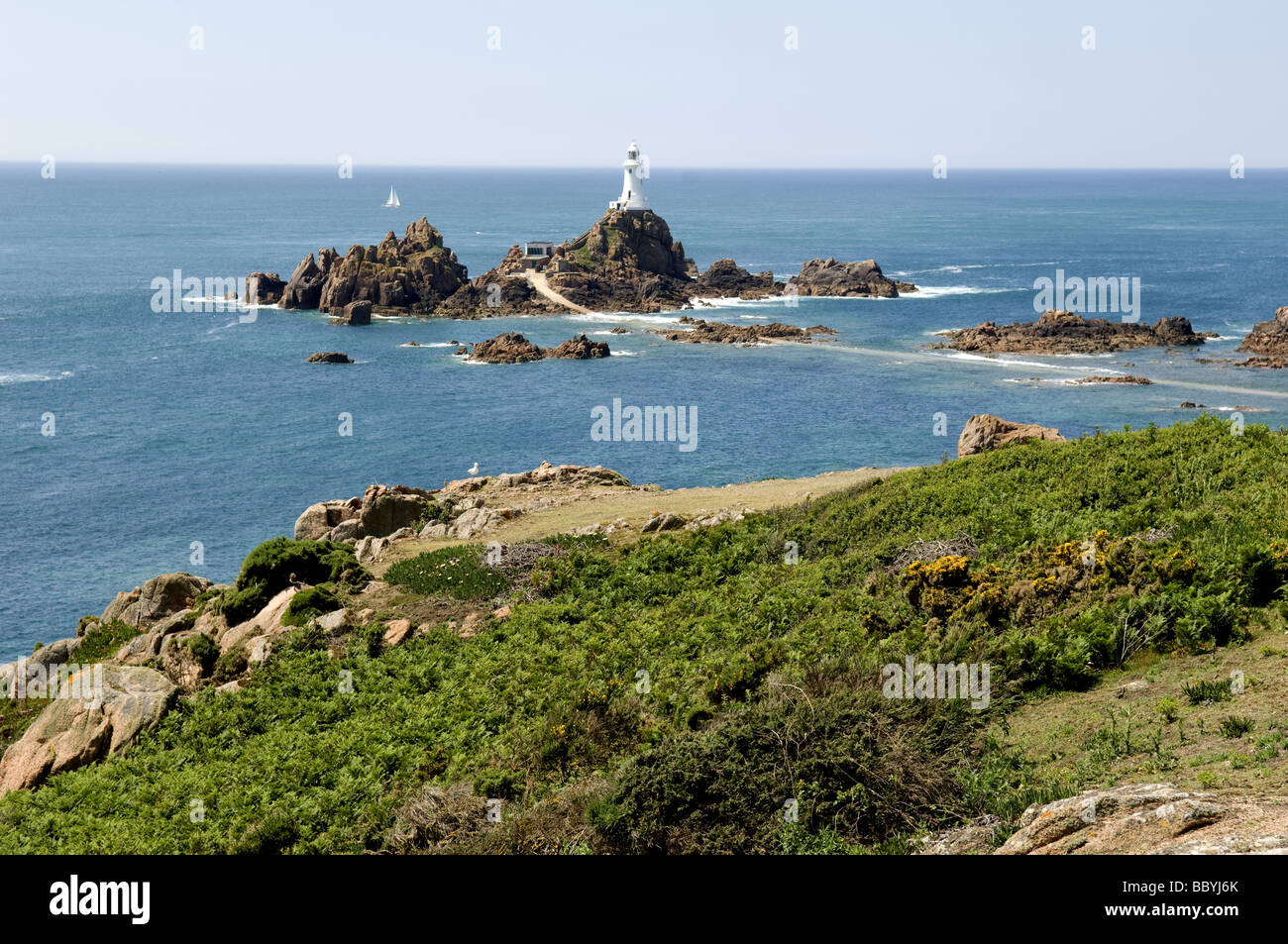 Corbiere Point and Lighthouse Stock Photo - Alamy