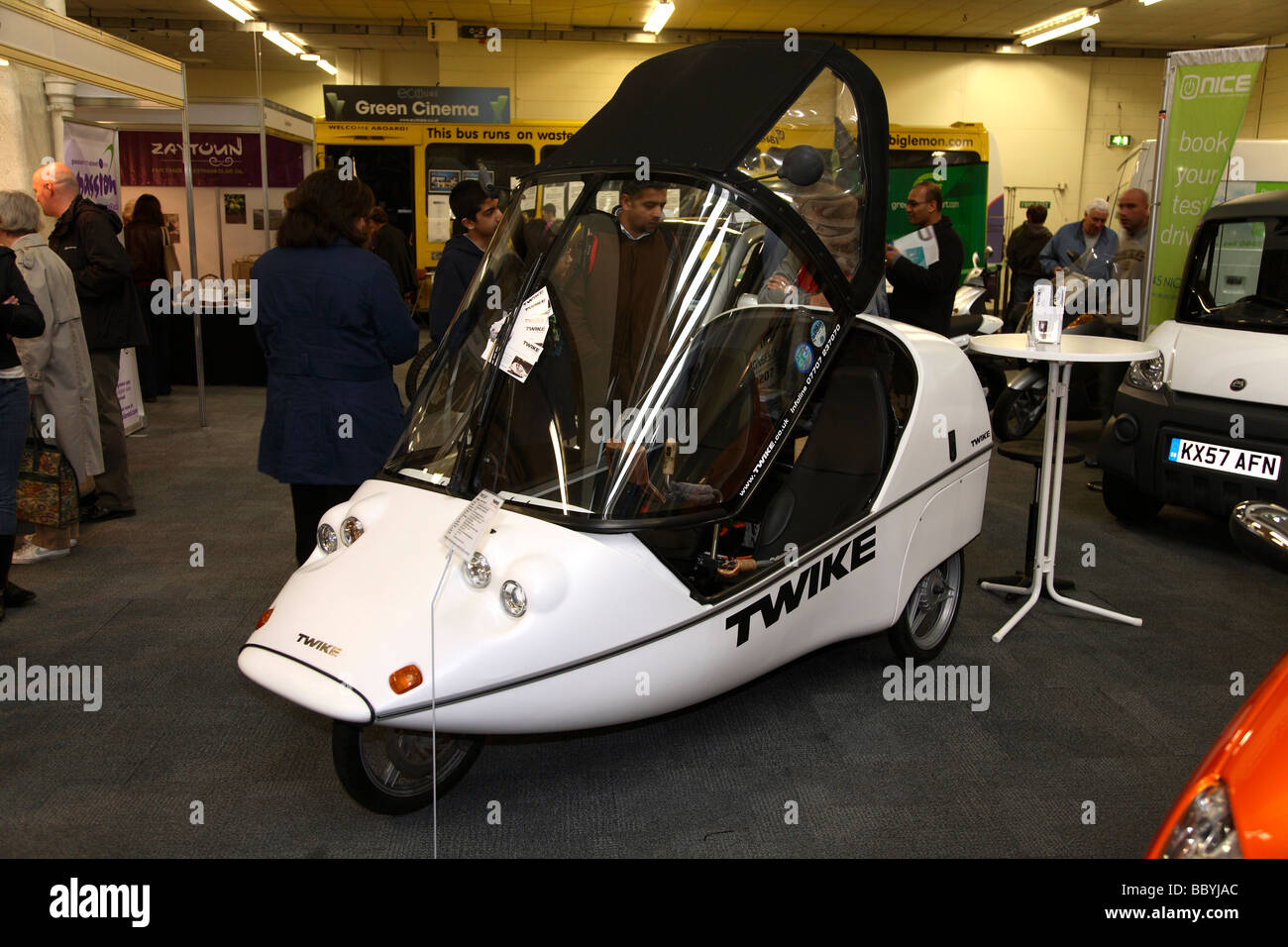The Twike electric car on show at the UK aware show at London Olympia ...