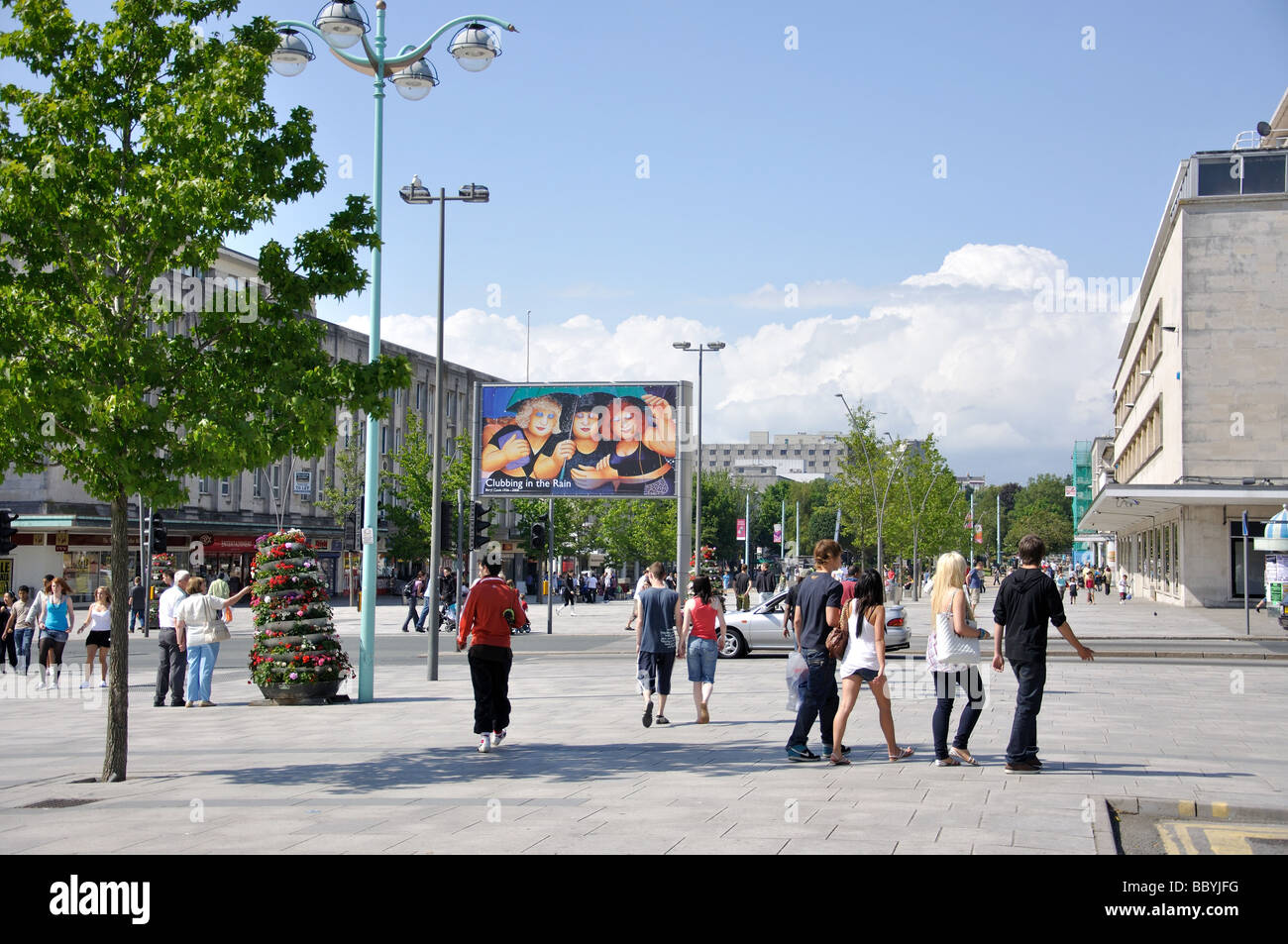 Armada Way, Plymouth, Devon, England, United Kingdom Stock Photo - Alamy