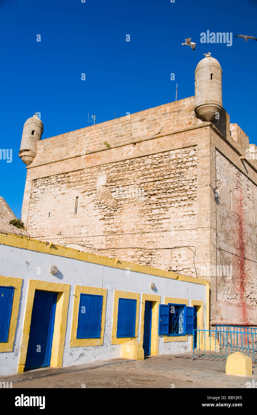 ancient port fort du skala citadel by the harbor with classic moroccan ...
