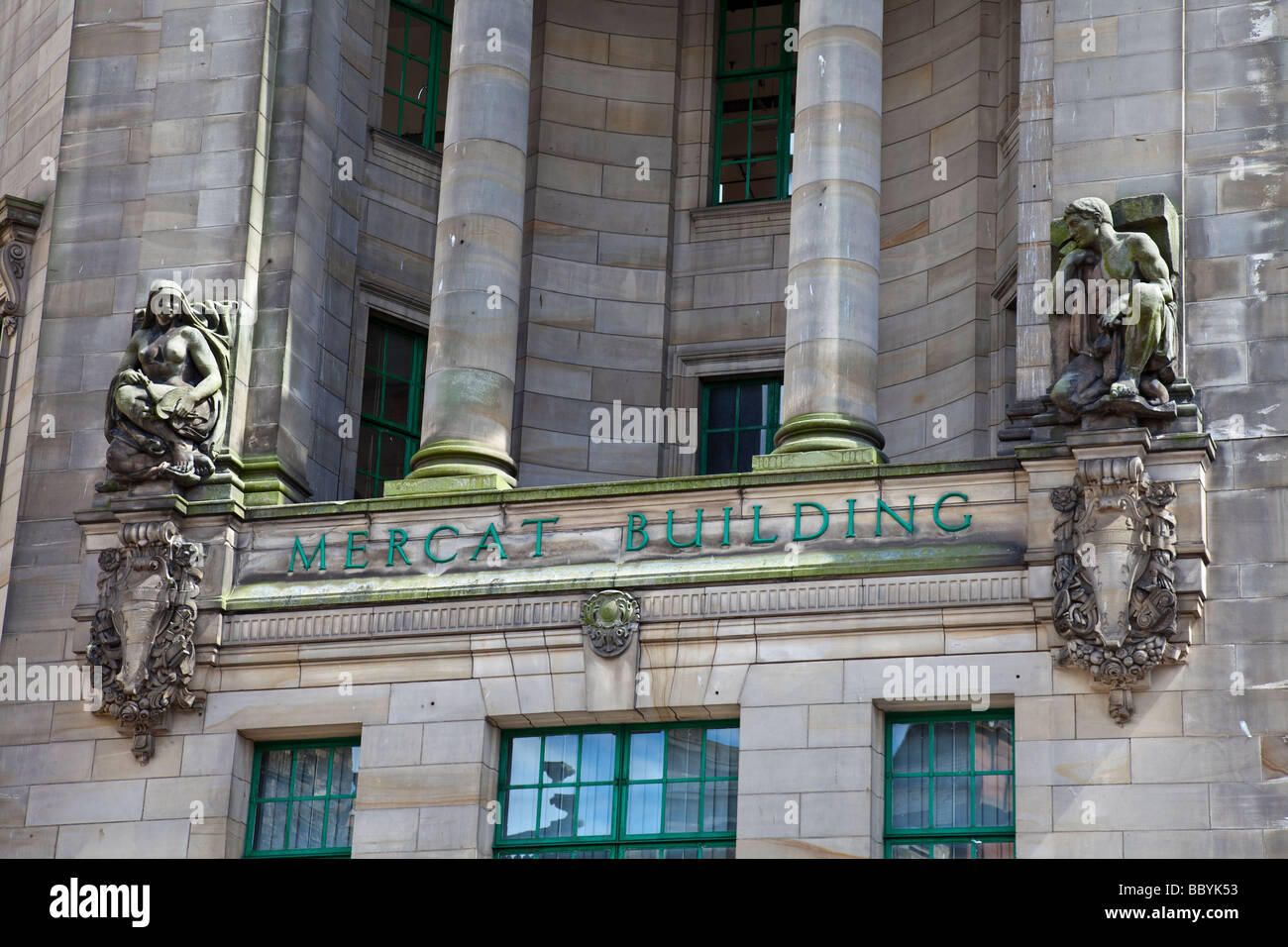 The Mercat Building on the southeast corner of Glasgow's Merchant City ...