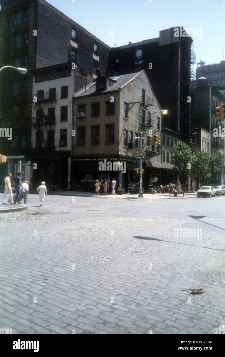 The Broome Street Bar at the intersection of West Broadway and Broome ...