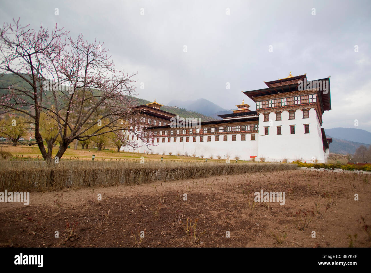 General view Tashi Chho Dzong (Tashichoedzong) Thimphu Bhutan 91299 ...