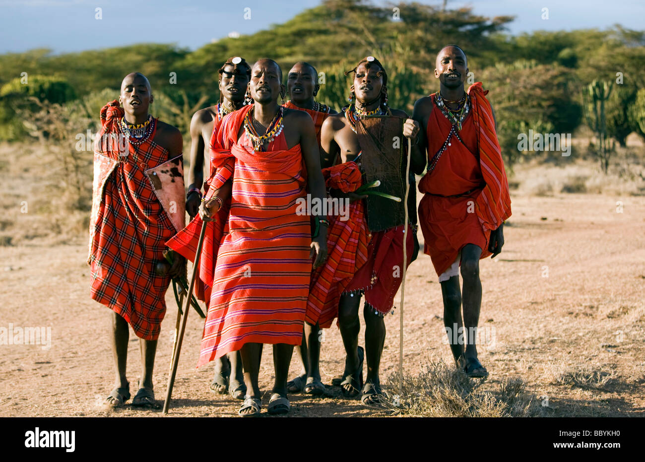 Kenya maasai tribe walk hi-res stock photography and images - Alamy