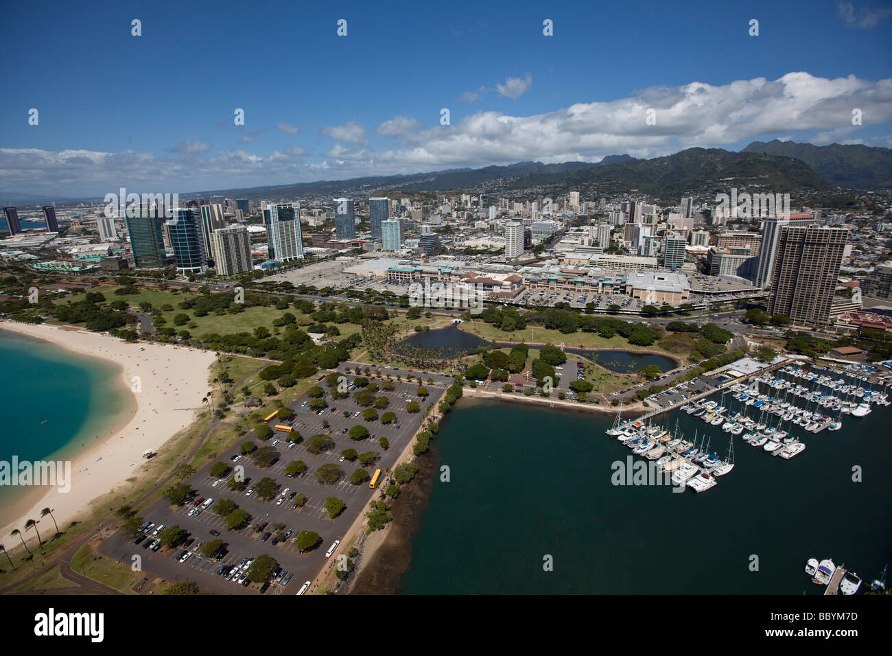 Ala Moana Shopping Center Waikiki Honolulu Oahu Hawaii Stock Photo - Alamy