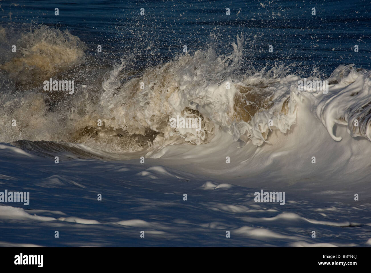 Powerful storm waves breaking white hi-res stock photography and images ...