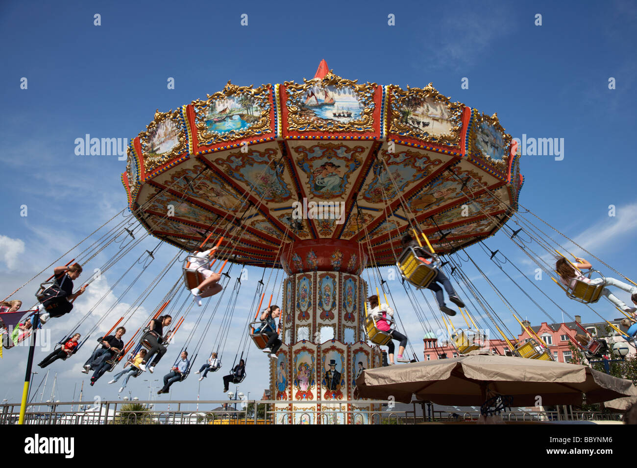 Fairground park swing High Resolution Stock Photography and Images - Alamy