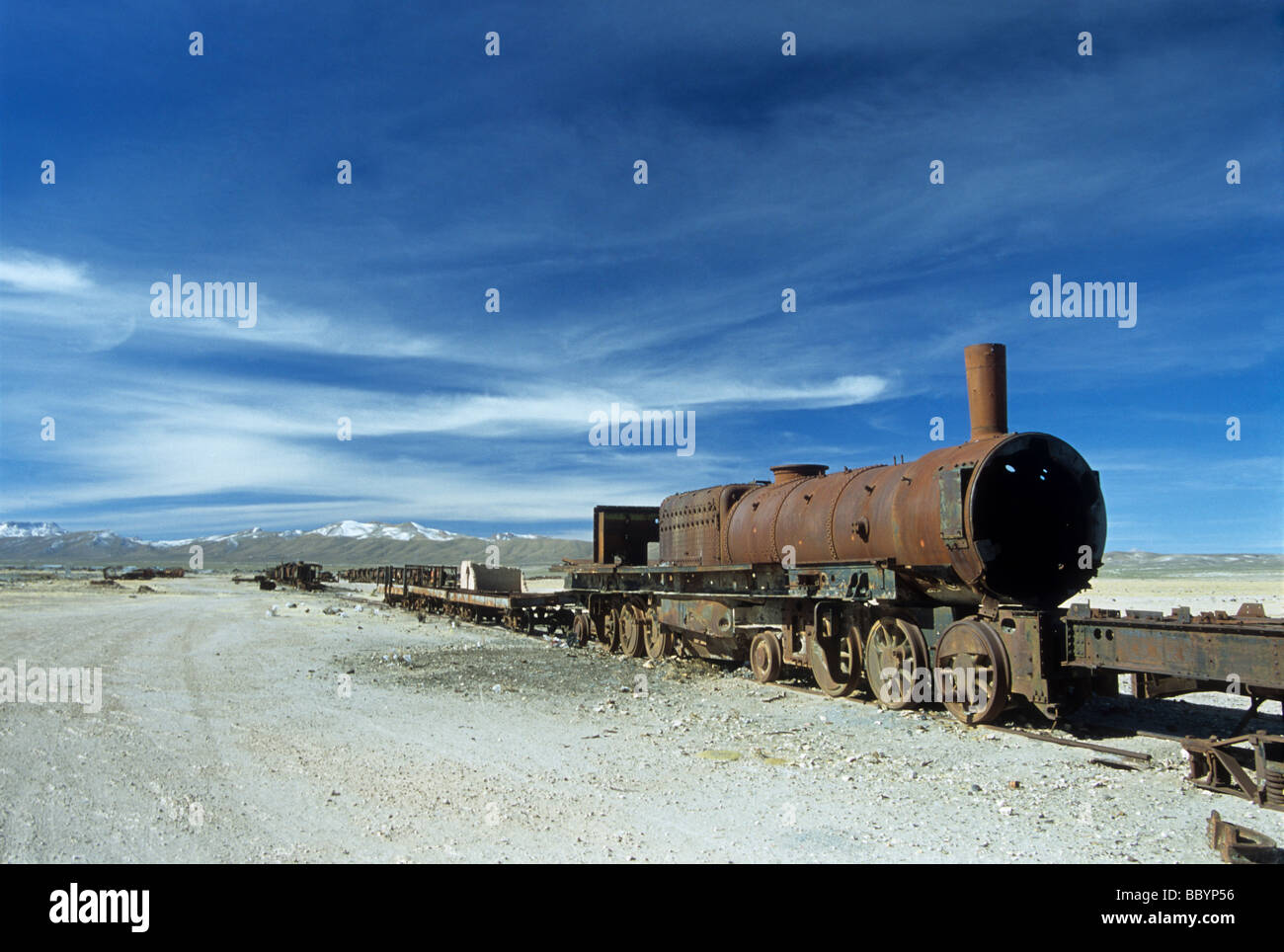 Train cemetery at Uyuni, Bolivia Stock Photo - Alamy