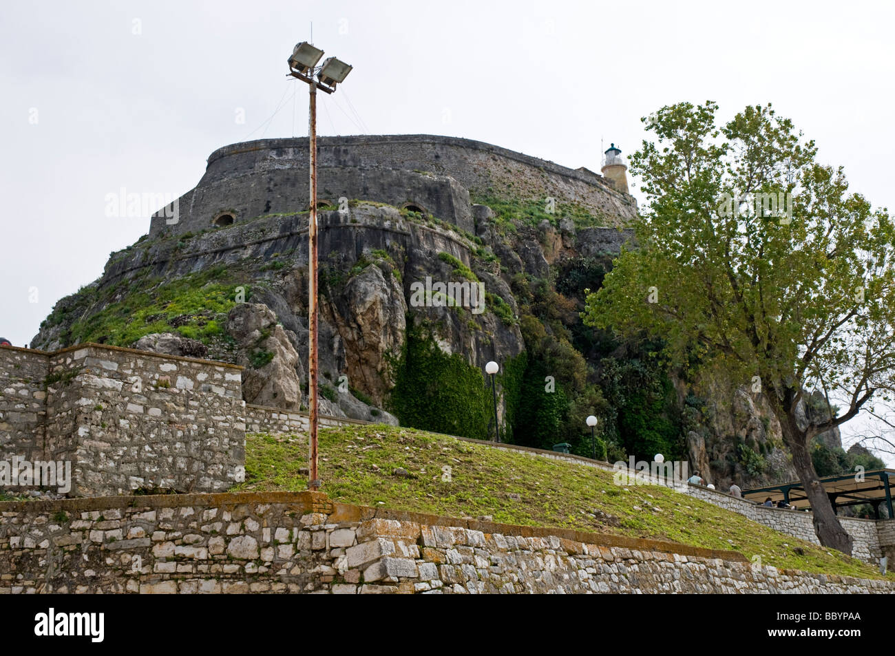 The defensive central high point rising high above the parade ground of ...