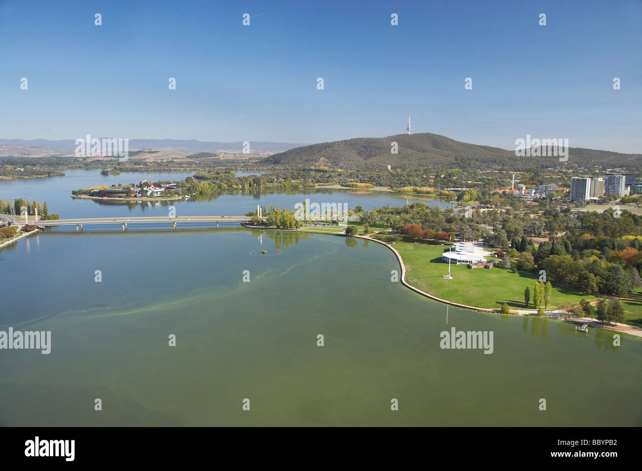 Commonwealth Avenue Bridge Commonwealth Park right Black Mountain and ...