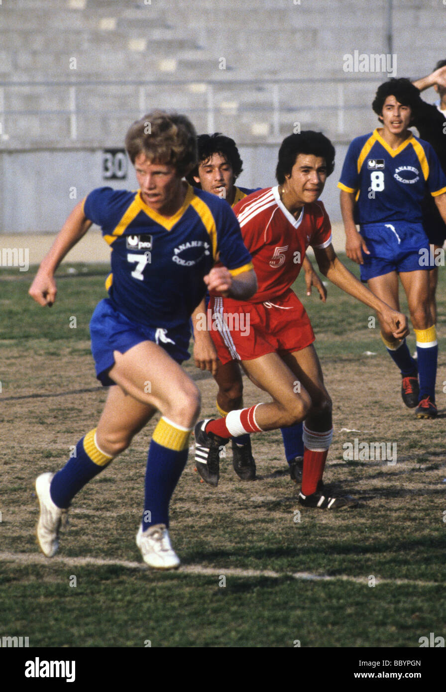 teen boy soccer play sport exercise run compete try goal challenge win ...