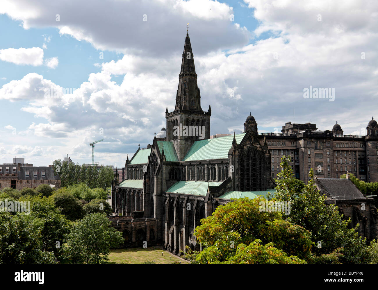Gothic architecture glasgow cathedral scotland hi-res stock photography ...