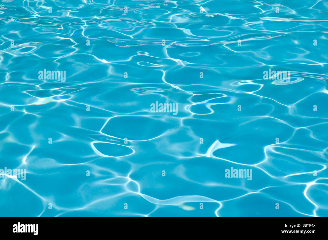 Beautiful vibrant blue water reflections Stock Photo - Alamy