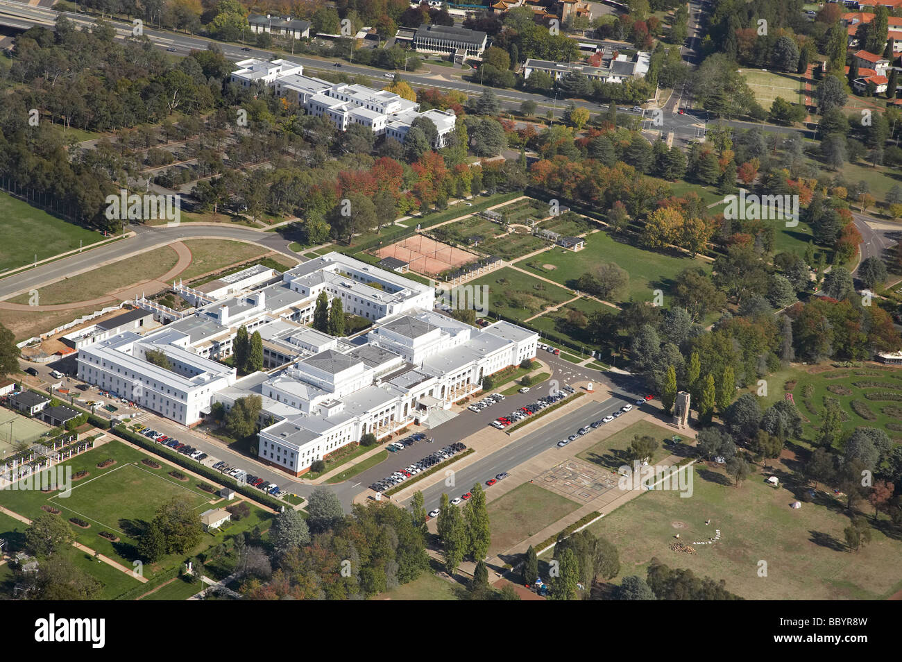 Old Parliament House Canberra ACT Australia aerial Stock Photo - Alamy