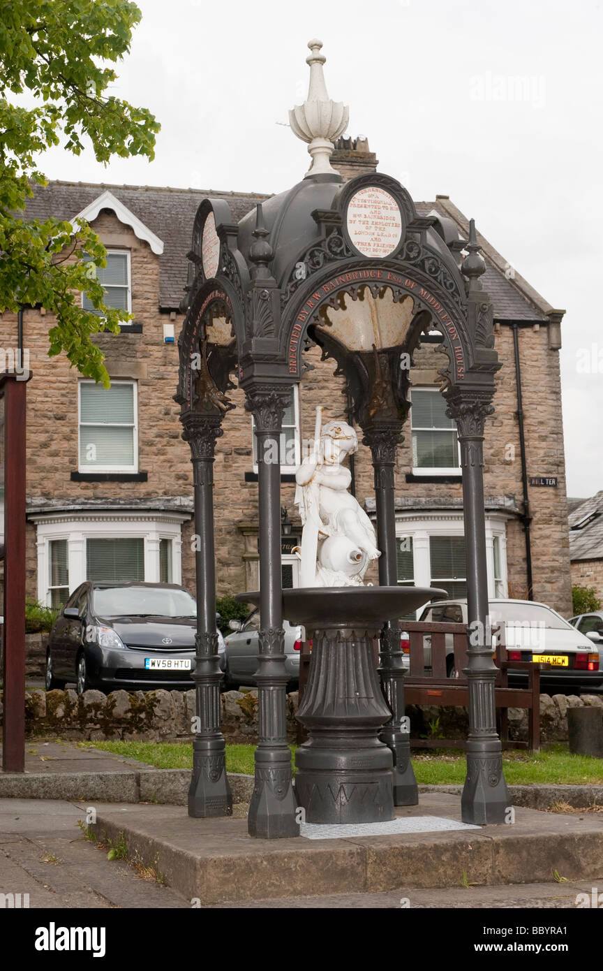 Water fountain in the market place of Middleton in Teesdale Co Durham ...